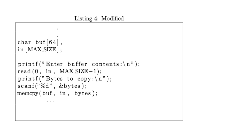 Solved 1. Suppose the developer modifies the code from the | Chegg.com
