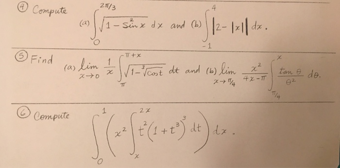 Solved Compute integral^2 pi/3_0 squareroot 1 - sin^2 x dx | Chegg.com