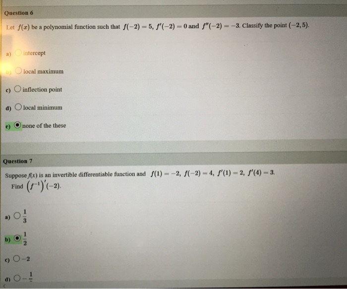 Solved Question 6 Let f(z) be a polynomial function such | Chegg.com