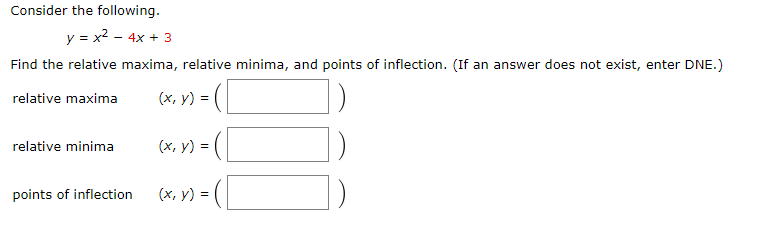 Solved Consider the following. Find the relative maxima, | Chegg.com