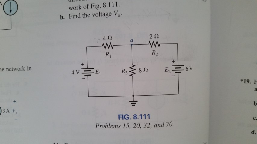 Solved A. Using branch-current analysis, find the magnitude | Chegg.com