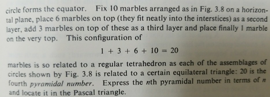 Solved Fig. 3.8. The first four triangular numbers. | Chegg.com