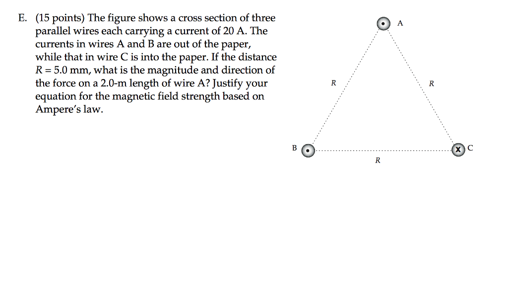 Solved The Figure Shows A Cross Section Of Three Parallel