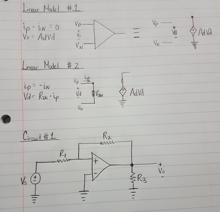Solved Step 1) Find the equivalent Linear Model #1 and | Chegg.com
