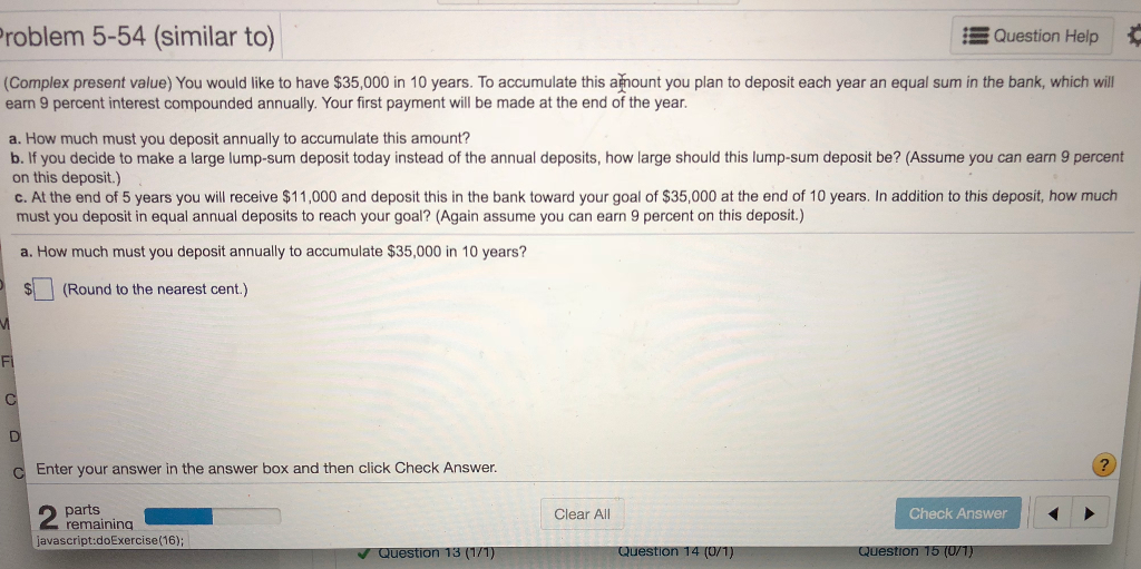 Solved Problem 5-54 (similar to) E Question Help (Complex | Chegg.com