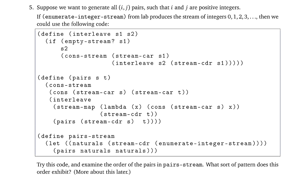 5. Suppose we want to generate all (i, j) pairs, such | Chegg.com