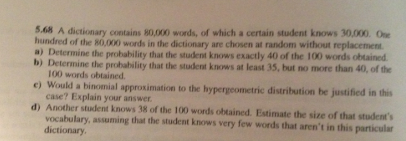 A dictionary contains 80,000 words, of which a | Chegg.com