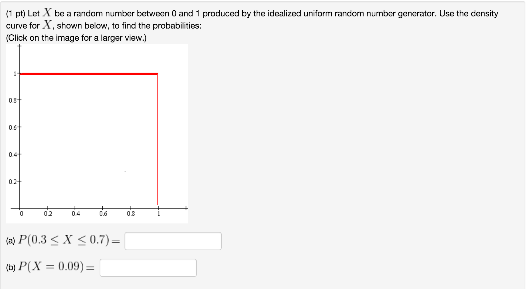 Solved Let X be a random number between 0 and 1 produced by | Chegg.com