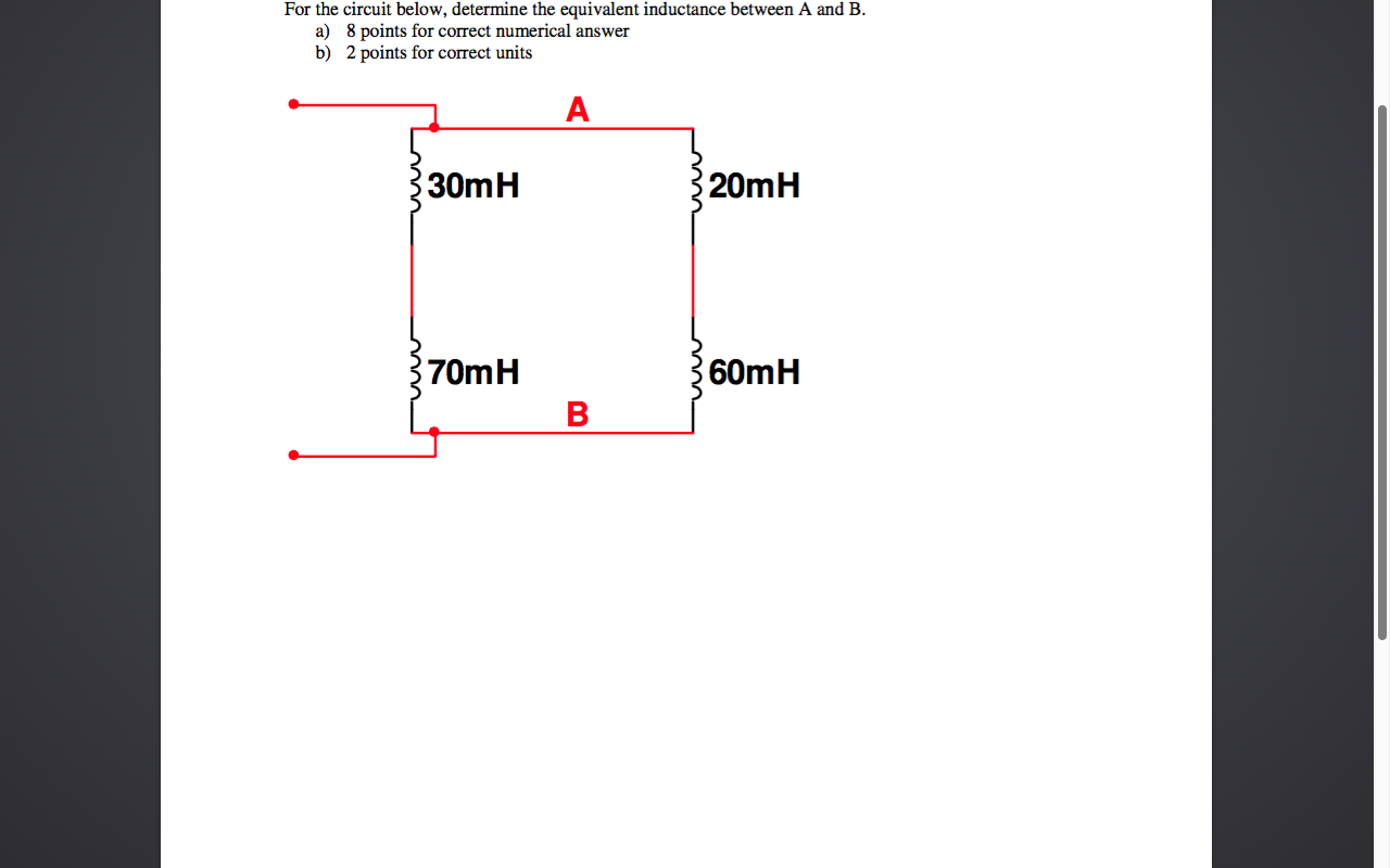 Solved For the circuit below, determine the equivalent | Chegg.com