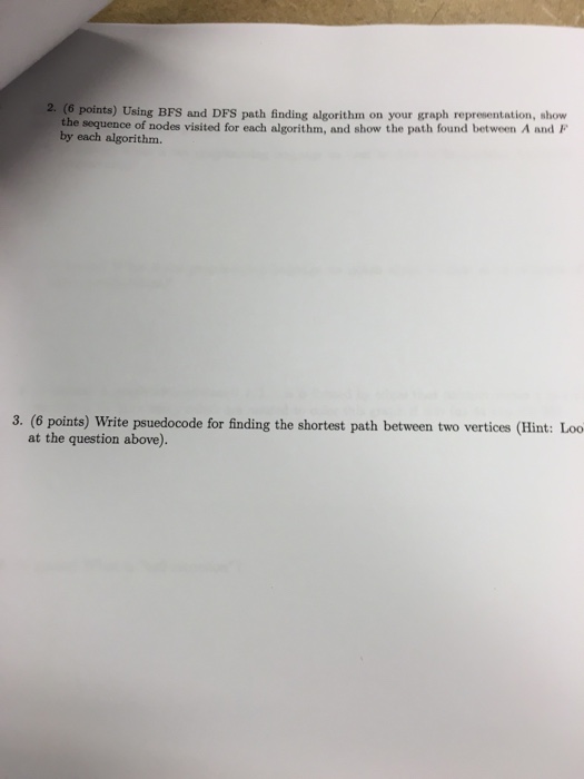 Solved Problem 5 (16 points) 1. (4 points) Give an adjacency | Chegg.com Solved Problem 5 (16 points) 1. (4 points) Give an adjacency | Chegg.com