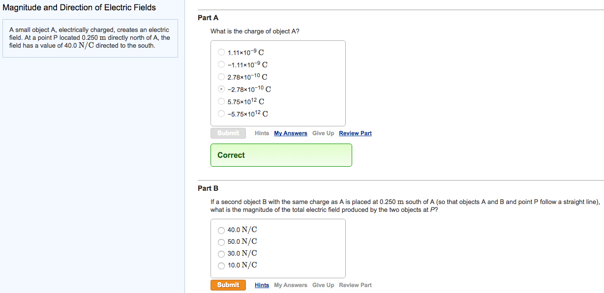 Solved A small object A, electrically charged, creates an | Chegg.com