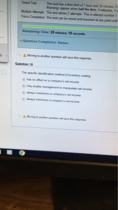 Solved The specific identification method of inventory | Chegg.com