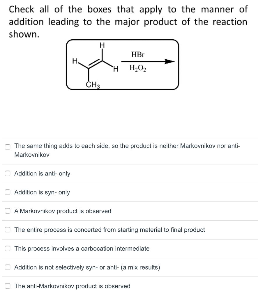 Solved Check all of the boxes that apply for each of the | Chegg.com