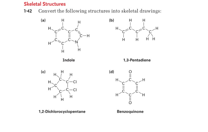 Solved Skeletal Structures 1-42 Convert the following | Chegg.com Solved Skeletal Structures 1-42 Convert the following | Chegg.com
