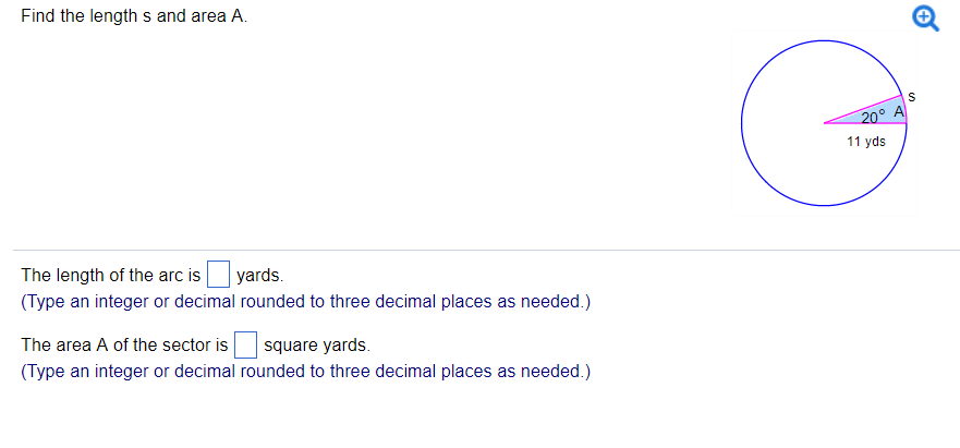 Solved Find the length s and area A. The length of the | Chegg.com