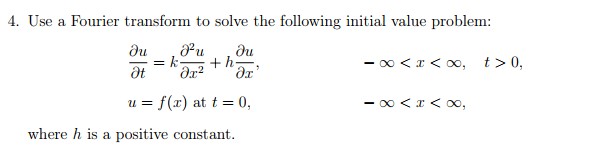 Solved 4. Use a Fourier transform to solve the following | Chegg.com