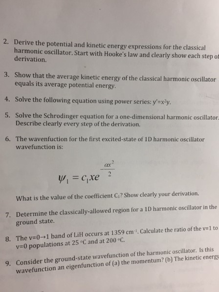 Solved Derive the potential and kinetic energy expressions | Chegg.com