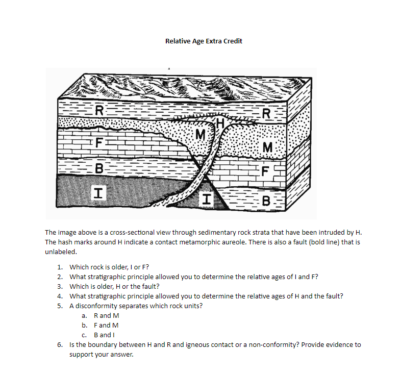 Solved Relaive Age Extra Credit The image above is a | Chegg.com