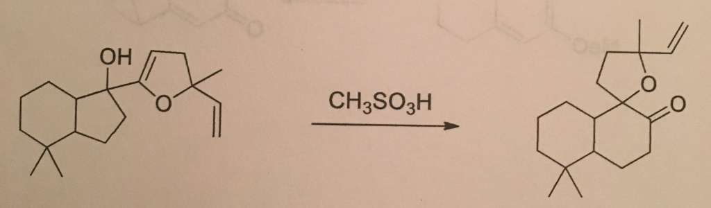 Solved OH CH3SO3H | Chegg.com