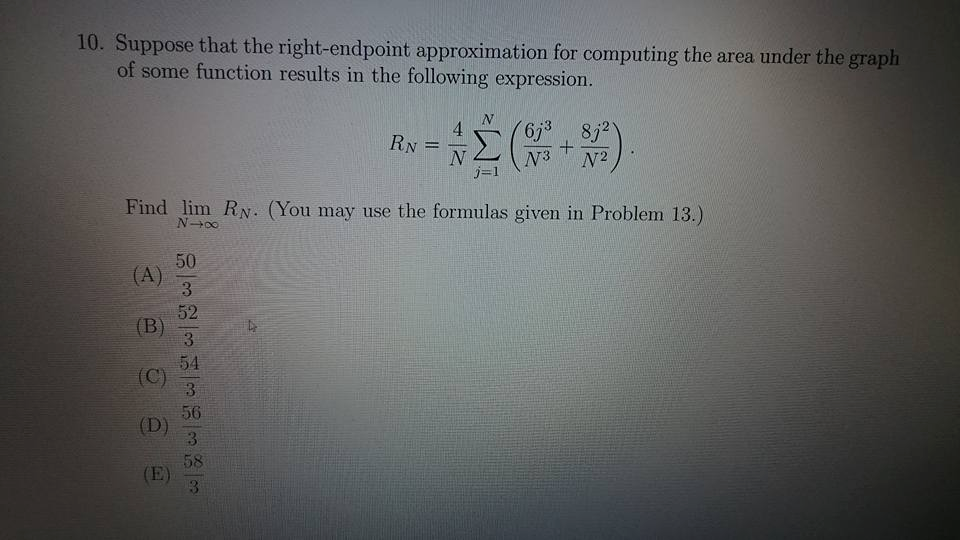 Solved Suppose that the right-endpoint approximation for | Chegg.com