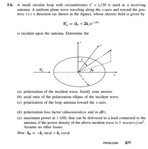 Solved A small circular loop with circumference C