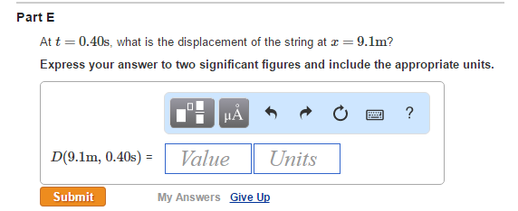 Solved Physics Question Please, don't forget part E! It got | Chegg.com