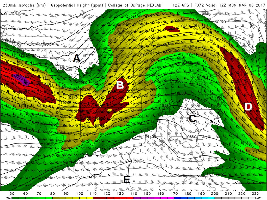 8. This image is of upper level winds in part of the | Chegg.com