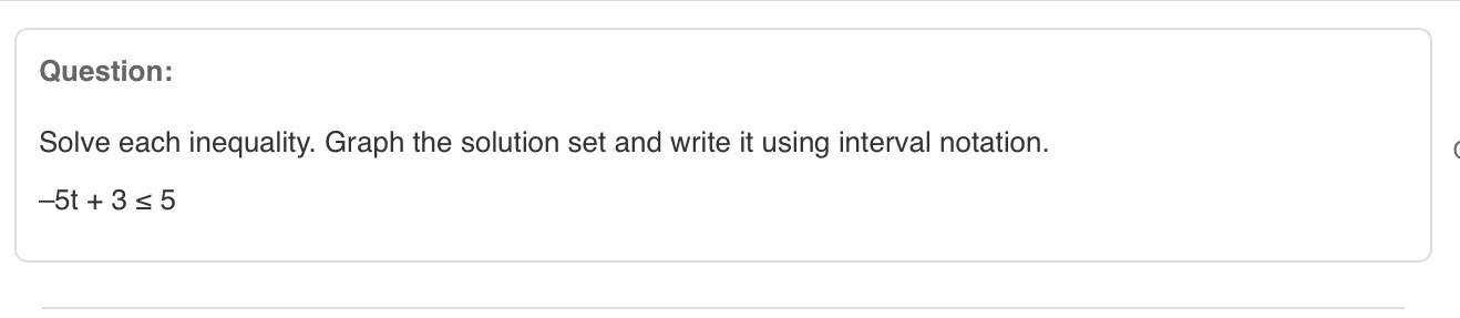 Solved Solve each inequality. Graph the solution set and | Chegg.com