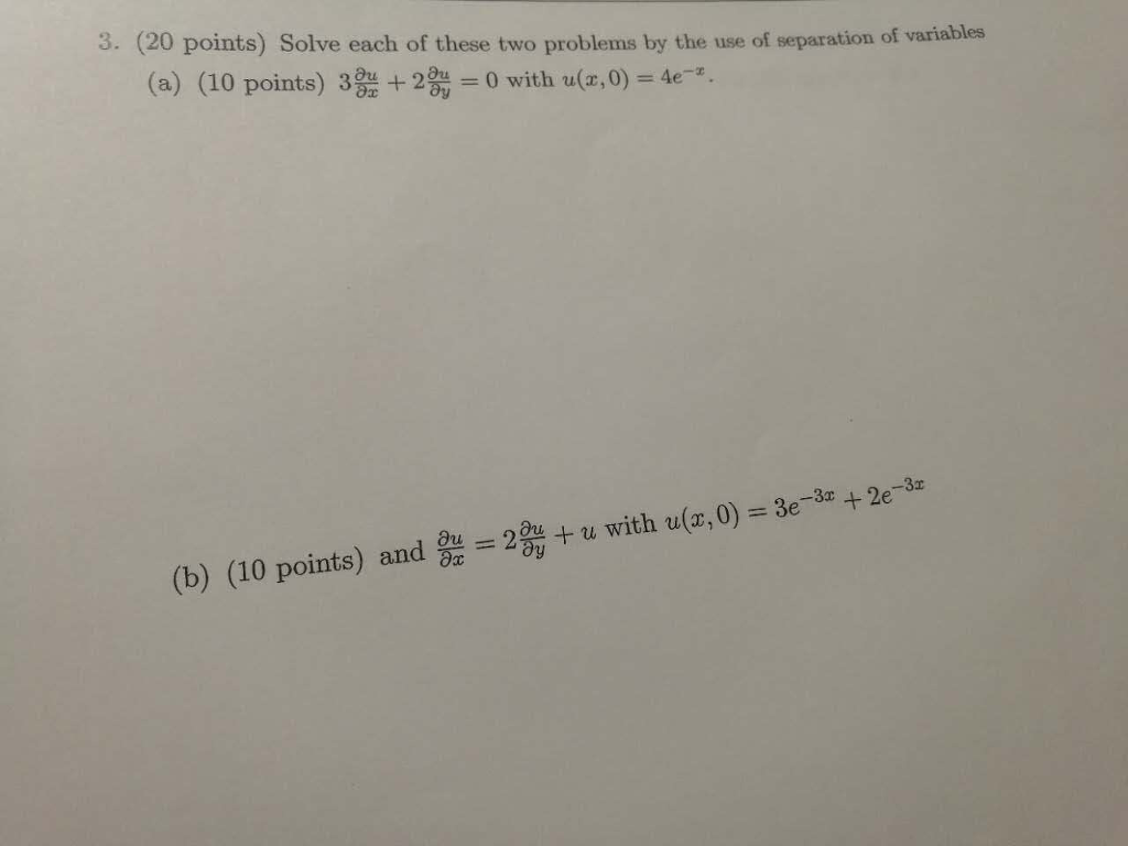 Solved Solve Each Of These Two Problems By The Use Of