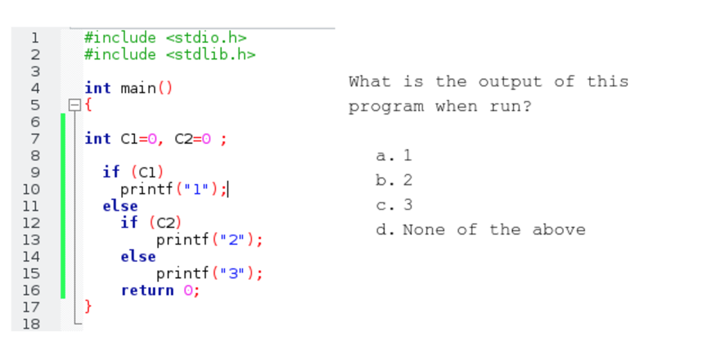 Solved include include Int Main Int C1 0 C2 0 Chegg