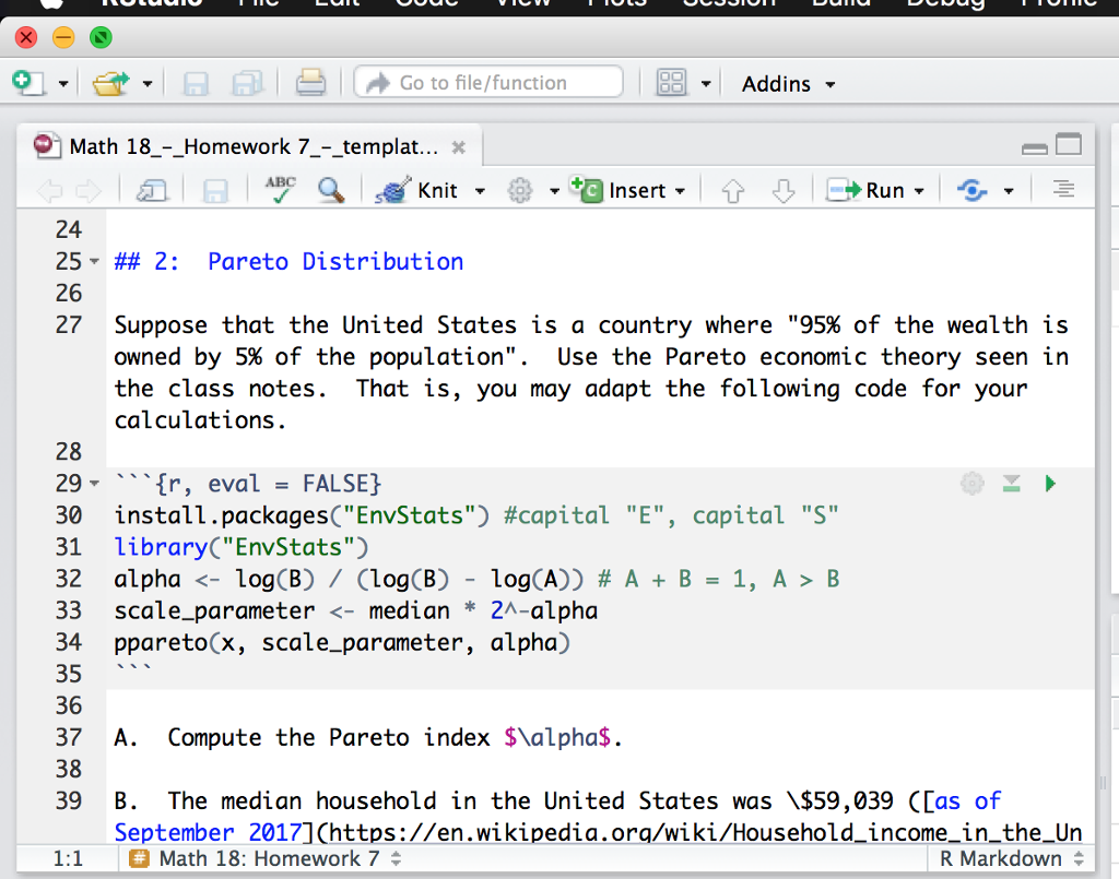 Solved Addins Math 18 - Homework 7_-_templat...* 24 25 ## | Chegg.com