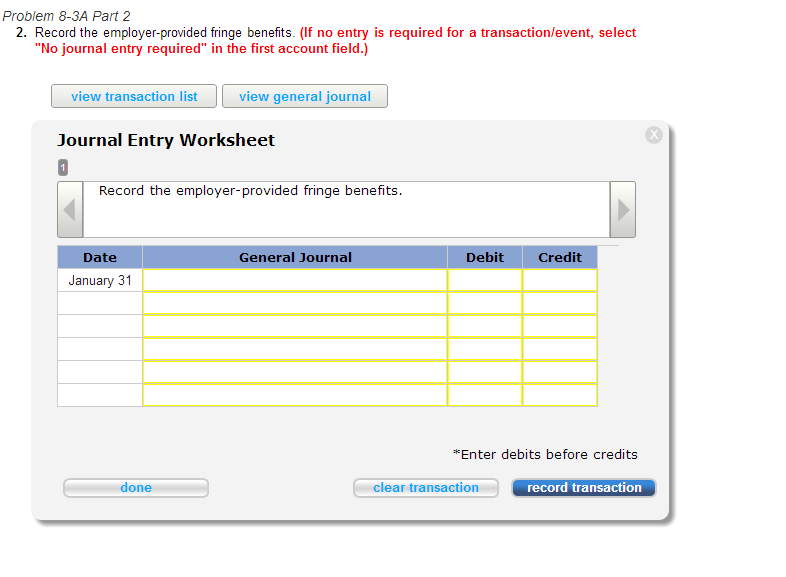 Solved Problem 8 3a Part 3 3 Record The Employer Payroll Chegg
