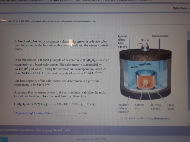 Solved Kyle Fenn 21 at 9 AM EDT is allowed, with a one time | Chegg.com