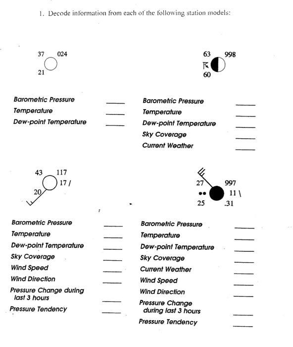 Solved 1. Decode inlormation from each of the following | Chegg.com