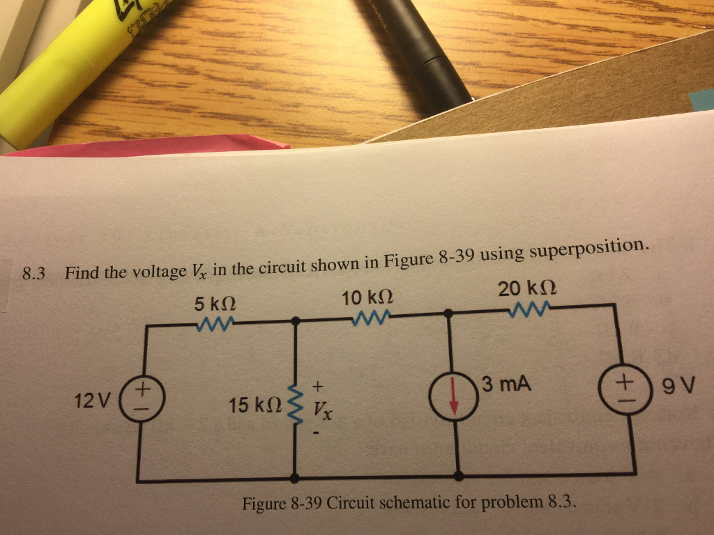 Solved Find the voltage Vx in the circuit shown in Figure | Chegg.com