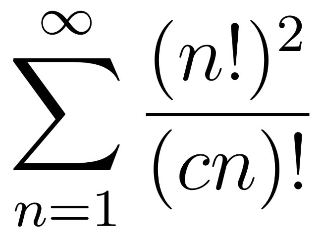 Solved What positive integer, c, will make this series | Chegg.com