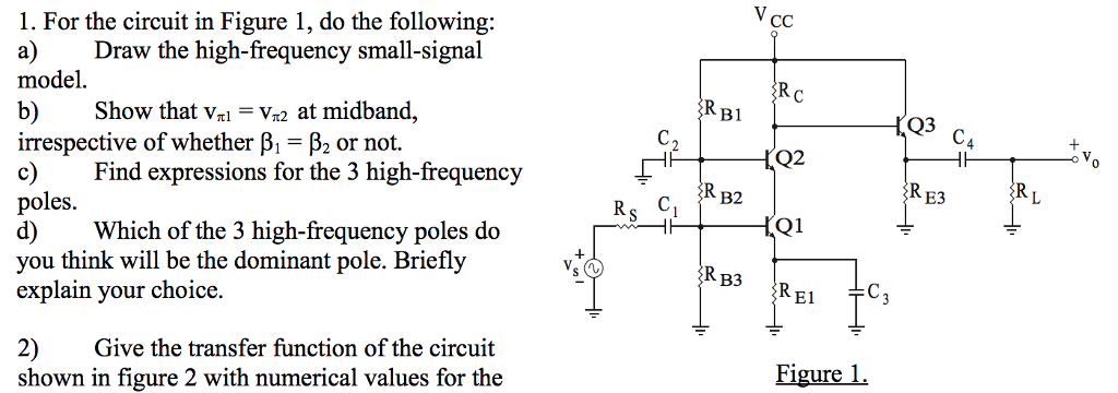1. For the circuit in Figure 1, do the following: | Chegg.com