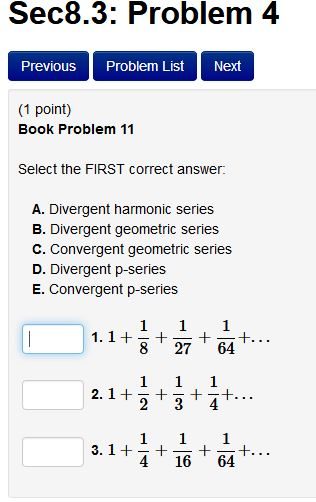 Solved Sec8.3: Problem 4 Previous Problem List Next (1 | Chegg.com