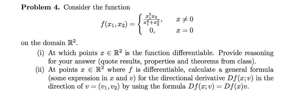 Solved At points x element R^2 where f is differentiable, | Chegg.com