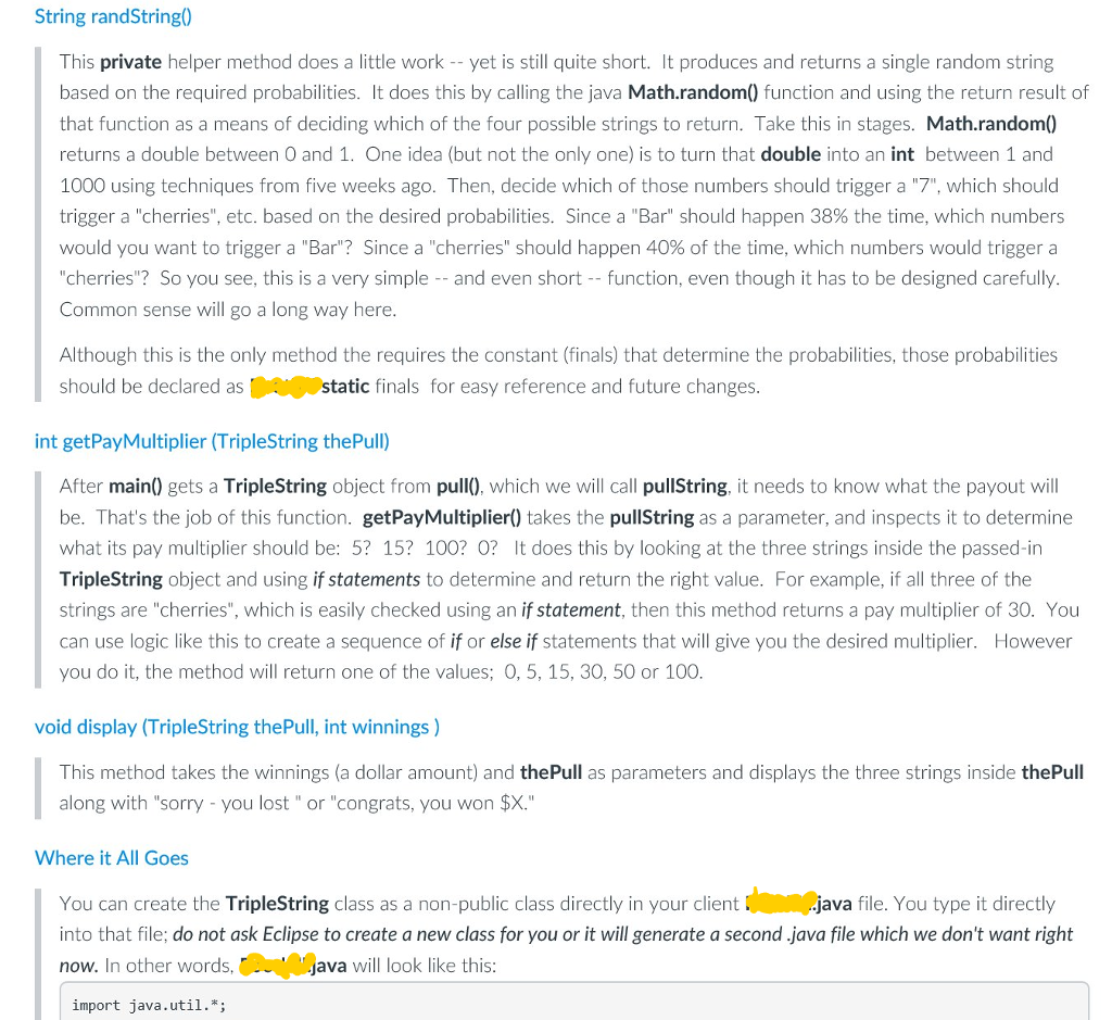 Solved this is JAVA assignment. Don't copy and please | Chegg.com