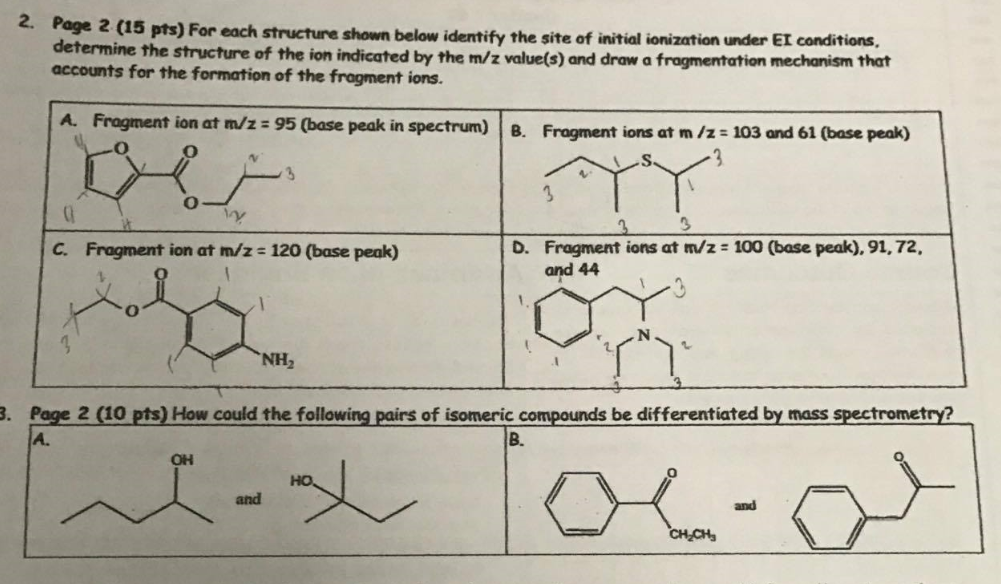 Solved For each structure shown below identify the site of | Chegg.com