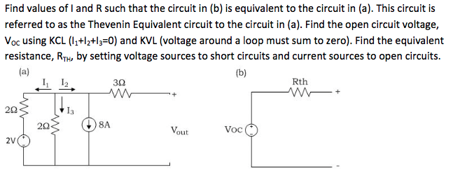 Solved Find values of I and R such that the circuit in is | Chegg.com