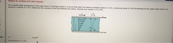 Solved For a parallel plate arrangement of the type shown in | Chegg.com