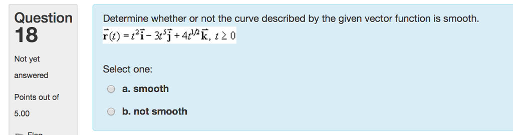Solved Determine Whether Or Not The Curve Described By The