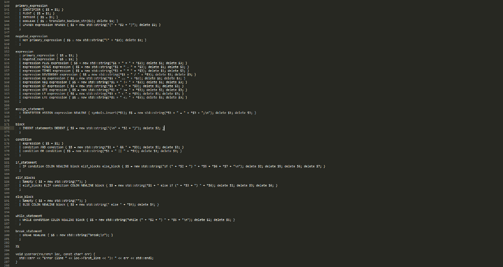 The problem I have is using BISON. Specifically need | Chegg.com