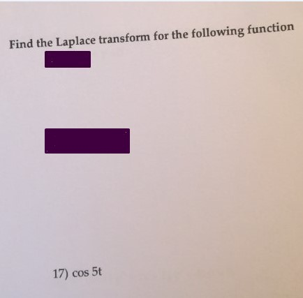 Solved Find the Laplace transform for the following function | Chegg.com