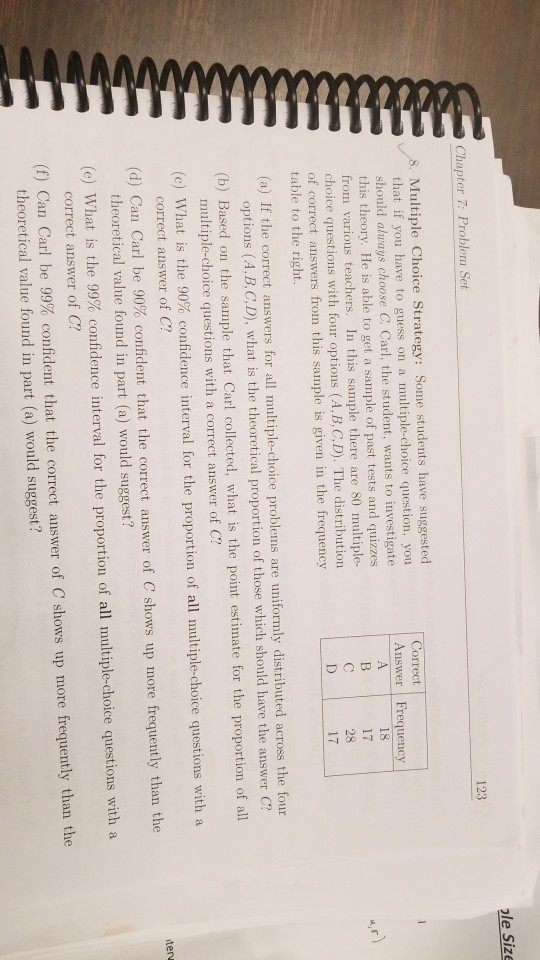 Solved ole Siz Chapter 7: Problem Set 123 8. Multiple Choice | Chegg.com
