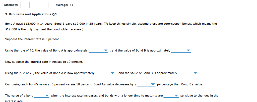 Solved Attempts: 3. Problems and Applications Q3 Bond A pays | Chegg.com