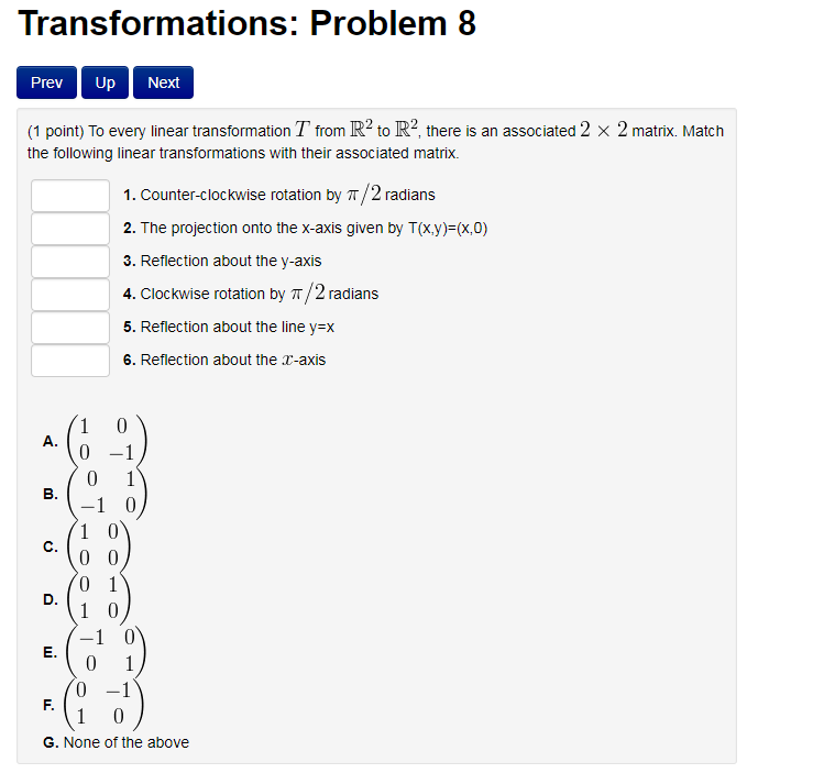 Solved To every linear transformations T from R^2 to R^2, | Chegg.com