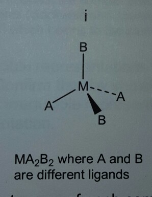 Solved MA2B2 where A and B are different ligands | Chegg.com